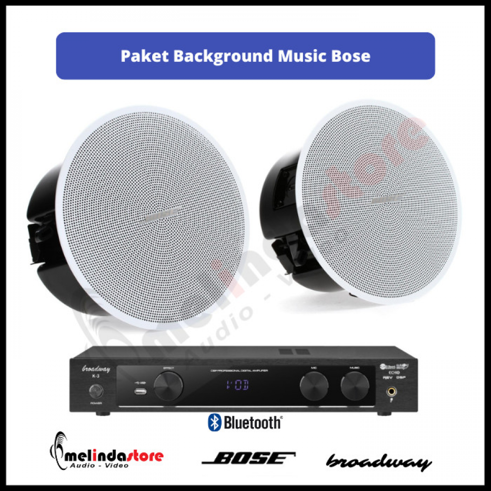 Paket Background Music Indoor Speaker Ceiling Bose DM2C
