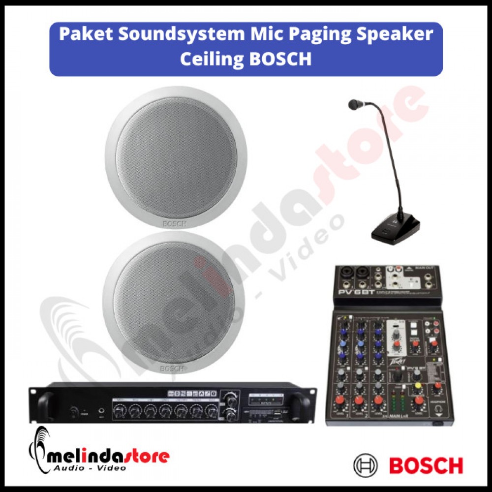 Paket Sound System Mic Paging Speaker Ceiling BOSCH LHM0606