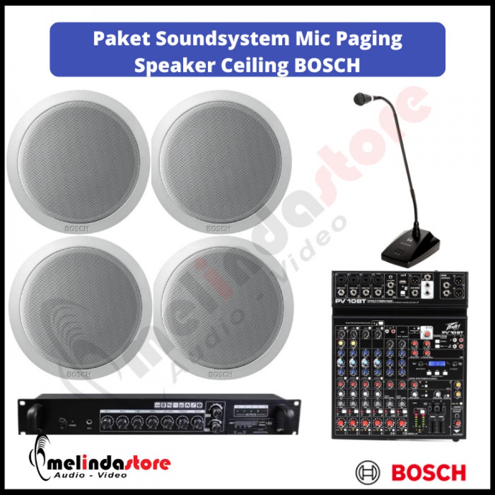 Paket Sound System Mic Paging Speaker Ceiling BOSCH LHM0606