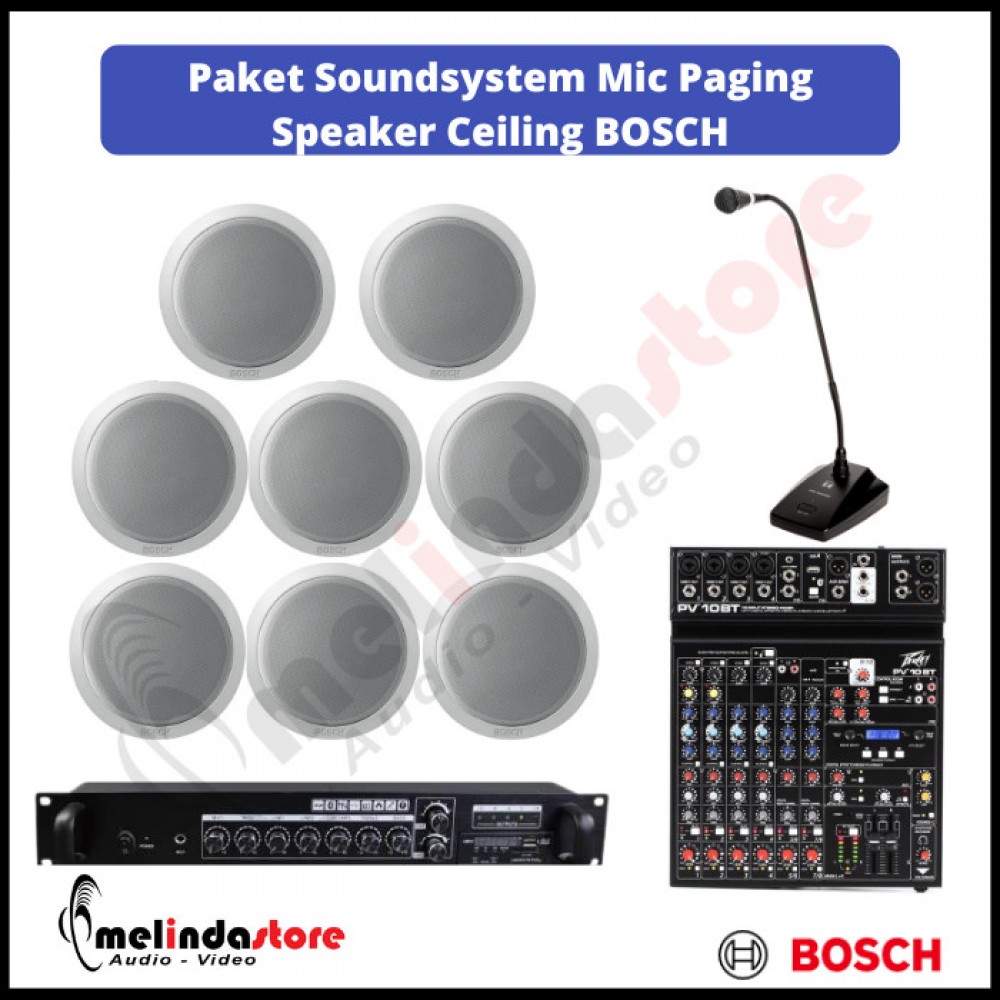 Paket Sound System Mic Paging Speaker Ceiling BOSCH LHM0606