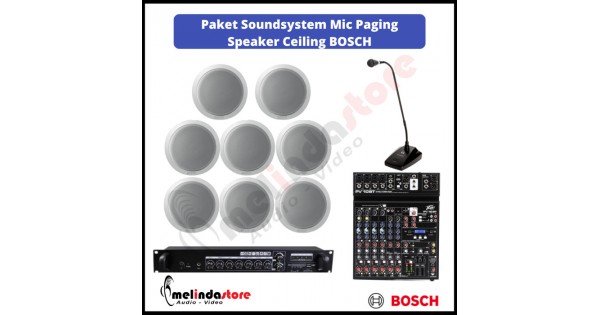 Paket Sound System Mic Paging Speaker Ceiling BOSCH LHM0606